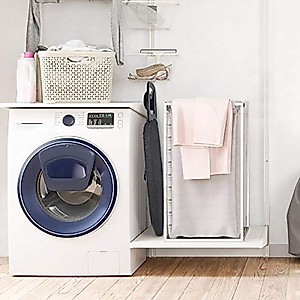 Duwee 14"x25" Table Top Ironing Board with Thicken Felt Padding, Metallic Cover, Solid Iron Rest (Black)