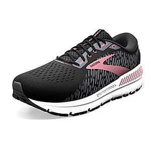 Brooks Women's Addiction GTS 15 Supportive Running Shoe - Black/Ebony/Mauvewood - 12 Wide