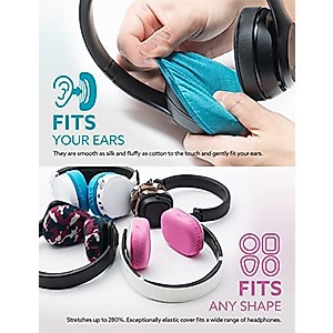 for Earpads Repair & Protection | Mimimamo Super Stretch Headphone Cover M Size (Black) May not fit All Headphones. Please Confirm Compatibility on Mimimamo's Website