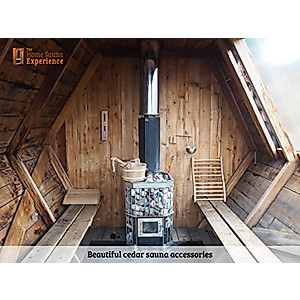 HSE Cedar Box Sauna Sand Timer - 15 Minutes - Choose Your Sand Color (15 Minutes, White)