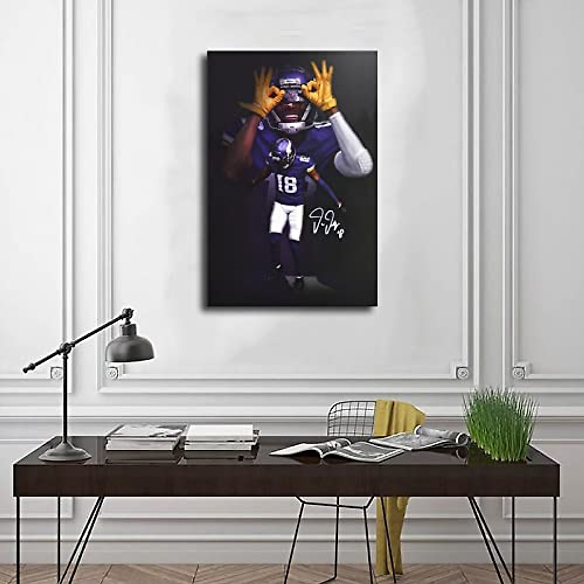 Justin Jefferson Poster Canvas Poster Unframe: 12x18inch(30x45cm)
