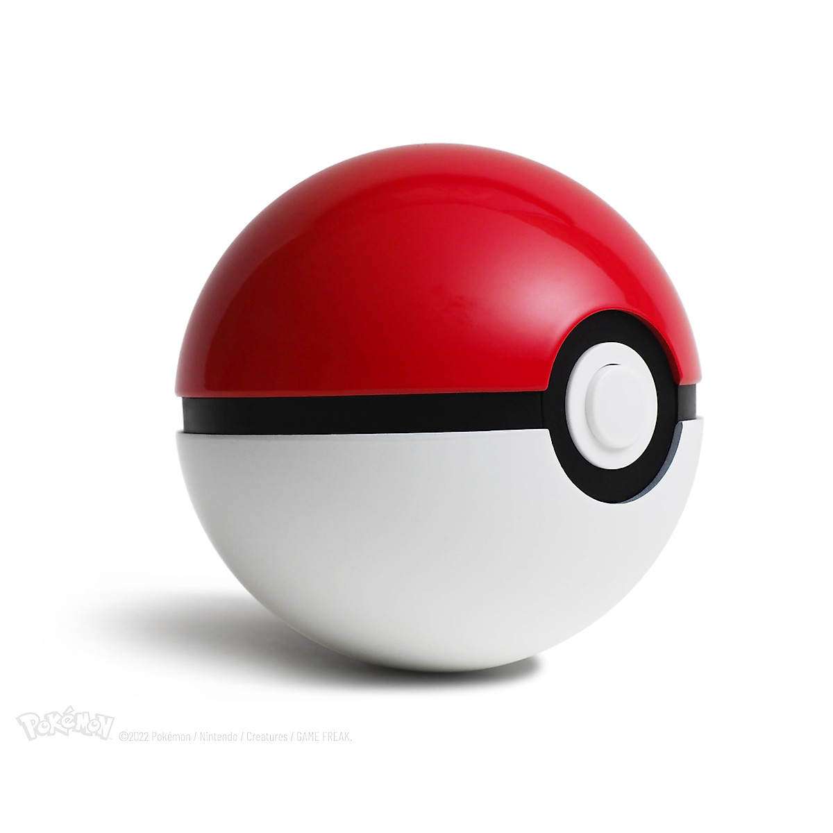 The Wand Company Pokémon Poké Ball Authentic Replicas - Realistic, Electronic, Die-Cast Poké Ball with Display Case Light Features (Original Poké Ball)