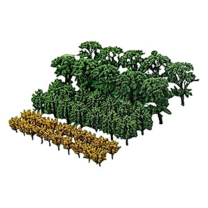 AAGAZA 50Pcs Simulation Mixed Model Trees Train Scenery Mixed Miniature Trees for Railroad S andTable Building Kits Accessories Diorama, Banyan Tree (Color : Banyan Tree)