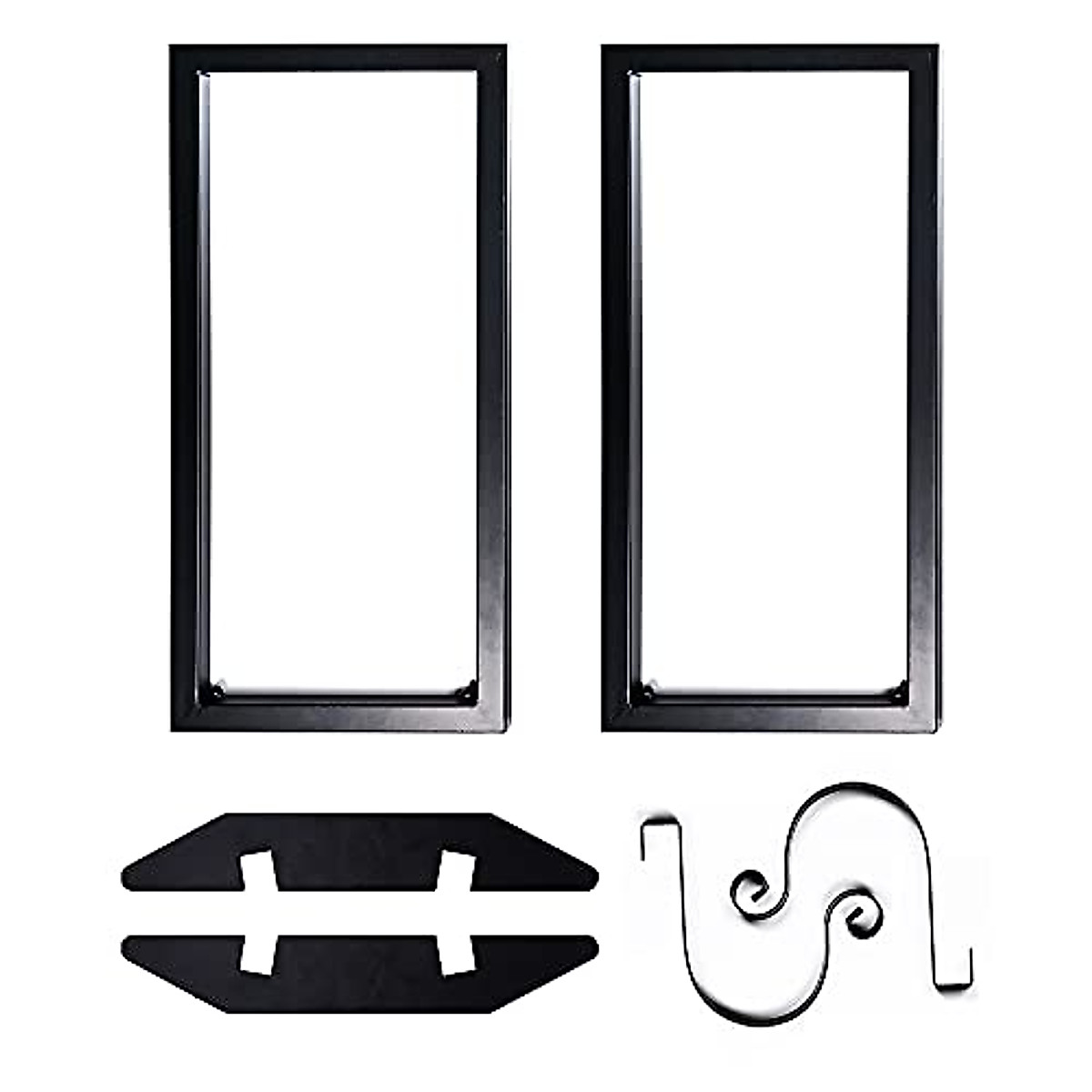 JUNSHUO Firewood Rack Indoor (22Inch/V-Shape) Outdoor Fireplace Firewood Holder with Side Kindling Rack，Assemblable Log Rack Wood Holder