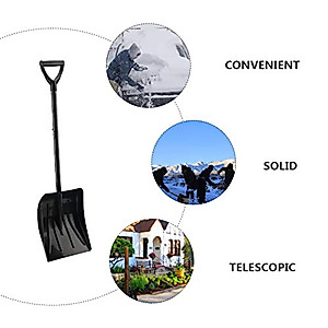 Hemoton Snow Shovel Portable Snow Shovel Snow Shovel Collapsible for Car Garden Camping Gardening Beach Digging Sand Mud Snow Shovel Retractable Snow Shovel Garden Shovel