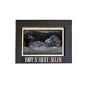 Pearhead Baby's First Selfie Sonogram Picture Frame, Gender-Neutral Baby Keepsake Photo Frame, Baby Nursery Décor