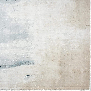 LUXE WEAVERS Olimpia Collection 6623 Ivory 8x10 Modern Abstract Area Rug