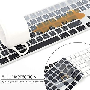 Allinside Ombre Gray Cover for Apple iMac Magic Wireless Keyboard with Numeric Keypad MQ052LL/A A1843 US Layout