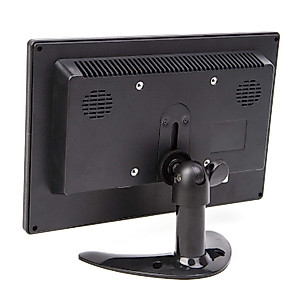 Yasoca 10.1 inch Small Portable Laptop Computer Monitor with HDMI VGA Port; Raspberry pi Display Screen Monitor; CCTV Monitor HD 1024x600 with Dual Speakers, MP5 USB Port, Remote(10 Inch) Gaming Monit