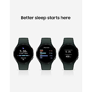 SAMSUNG Galaxy Watch 4, 44mm Smartwatch with ECG Monitor Tracker for Health Fitness Running Sleep Cycles GPS Fall Detection LTE US Version, Green (Renewed)