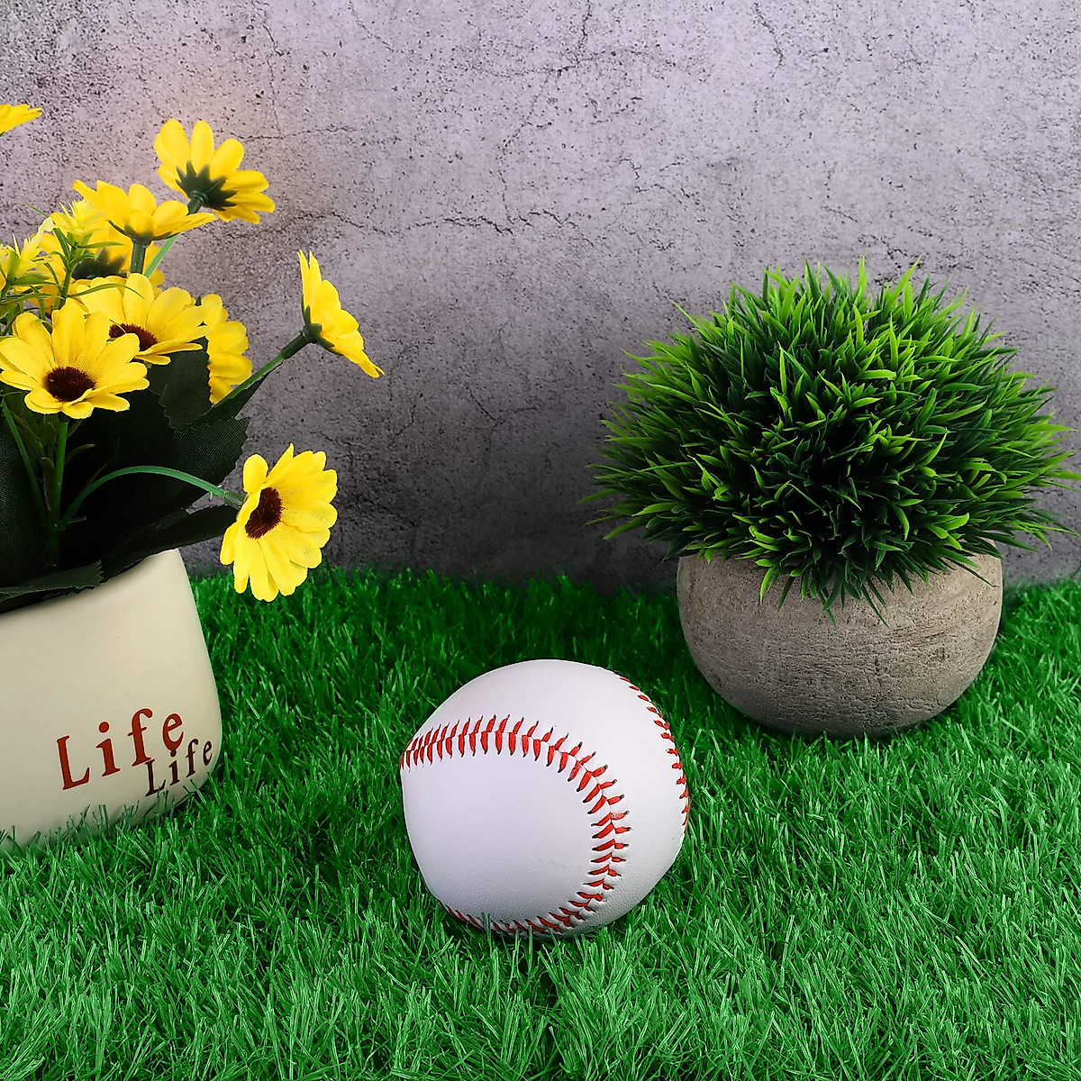 TURSTIN 8 Pieces Artificial Grass Mat 12 x 12 Inch Synthetic Grass Square Mats Fake Turf Patch Tiles Realistic Grass Rug for DIY Crafts Miniature Garden Indoor Outdoor Patio Flooring, Dark Green