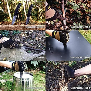 VANQUISH Folding Pocket Knife with 3 Inch Serrated Steel Blade for Survival Hunting Camping Fishing Hiking Adventure Self Defense Small Utility Pocket Knives with Clips for Men/Women Dad Husband(6052)