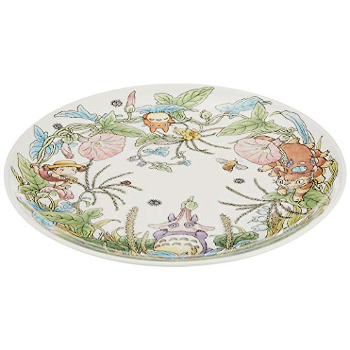 Noritake T50116A/4660-4 My Neighbor Totoro Plate, 9.1 inches (23 cm), Hiruga, Microwave Safe, 1 Piece, Bone China