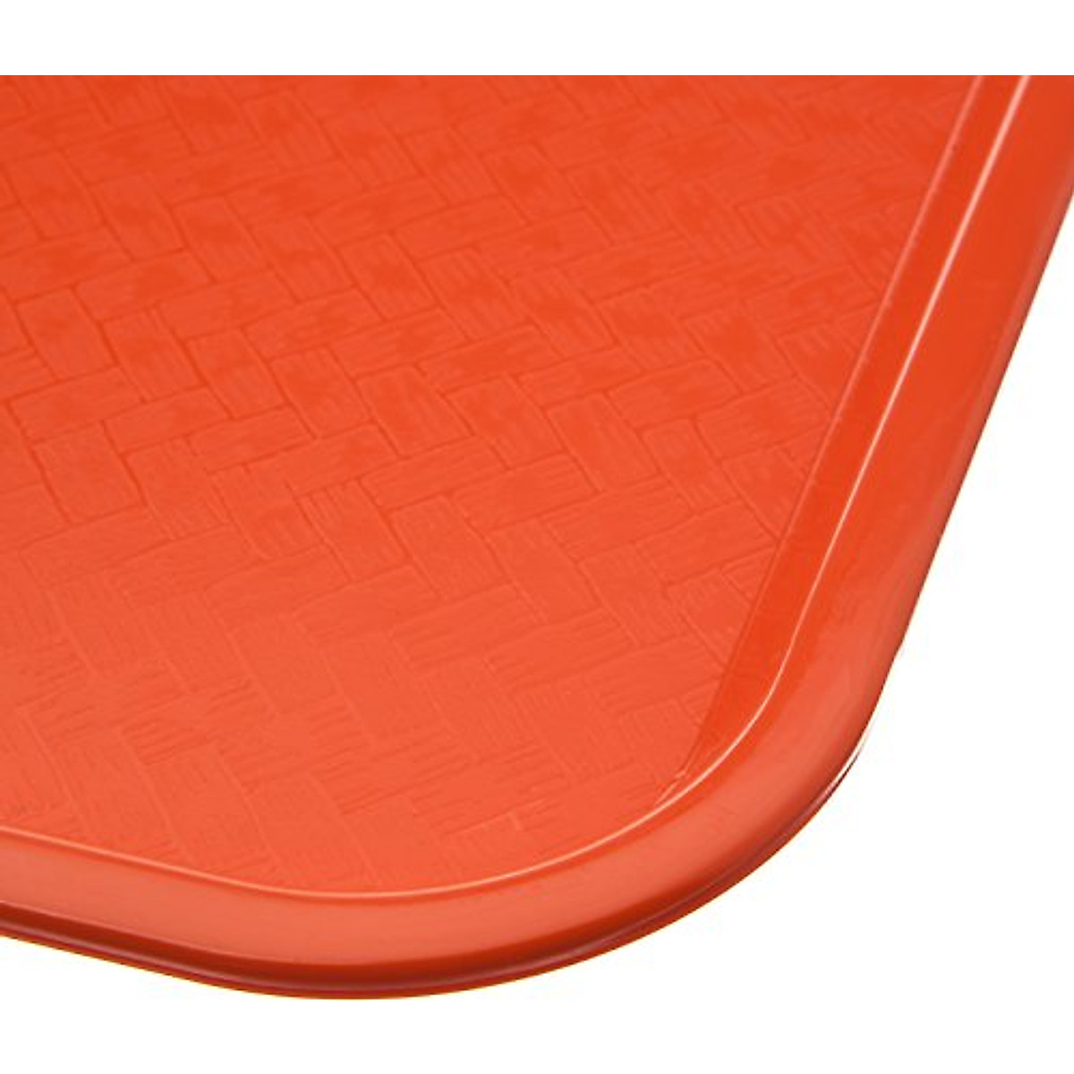 Carlisle FoodService Products CT121624 Cafe Standard Plastic Cafeteria/Fast Food Tray, NSF Certified, BPA Free, 16" Length x 12" Width, Orange (Pack of 24)