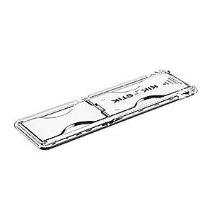 PureGear KikStik Universal Phone Kickstand & Grip, Ultra-Thin, Low Profile, Compatible with Wireless Charger, One Finger Operation Cell Phone Stand, Fits Most Phones, Pocket Friendly (Clear Matte)