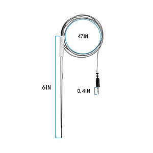 Inkbird Stainless Probe Replacement for IBT-6X, IBT-6XS Digital Cooking Thermometer BBQ Oven Grilling Smoker Meat Thermometer (Meat Probe, 1 Unit)