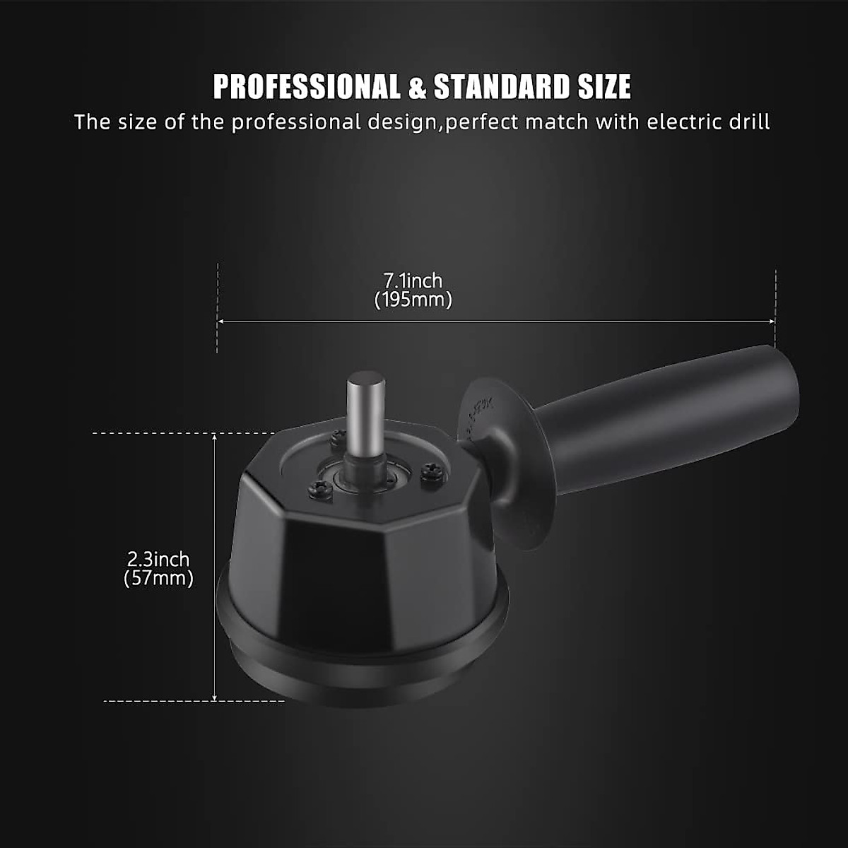 Dual Action Power System Tool, Forced Dual Action Polisher Adapter Detailing Tool with 3Pcs Polishing Pads For Cordless Drill for Car Polishing, Buffing, Waxing and Compounding -DAPSTS3