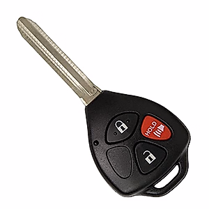 Keyless2Go Replacement for Keyless Entry Remote Car Key with G Chip for Select 4Runner Rav4 Yaris Models That Use HYQ12BBY, HYQ12BDC (2 Pack)