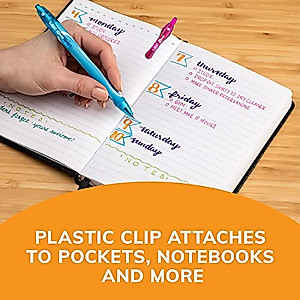 BIC Gel-ocity Quick Dry Fashion Retractable Gel Pens, Medium Point (0.7mm), 4-Count Gel Pen Set, Colored Gel Pens With Full-Length Grip