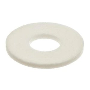Small Parts Nylon 6/6 Flat Washer, #2 Hole Size, 0.09" ID, 0.25" OD, 0.06" Nominal Thickness (Pack of 100)