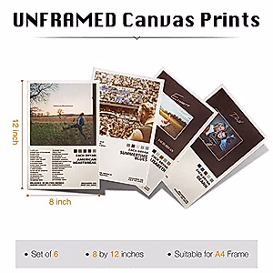 ManRule Zack Bryan Posters Set of 6 Album Cover Posters 8 by 12 inch Music Posters for Room Aesthetic Canvas Wall Art for Teens Room Decor UNFRAMED (Zack Bryan)