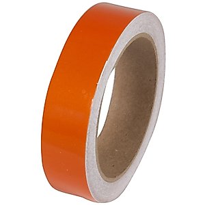 Incom RST115 Engineer Grade High Visibility Reflective Adhesive Tape, 1 inch x 30 ft., Orange – indoor / outdoor on railings, trailers, post