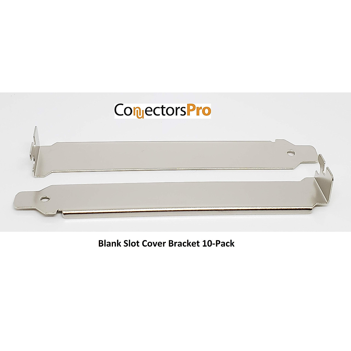Pc Accessories - Connectors Pro 10-PK PC Computer Back Slot Cover 12cm Height & 2cm Width, PCI L Blank Stainless Steel Bracket, 10-Pack