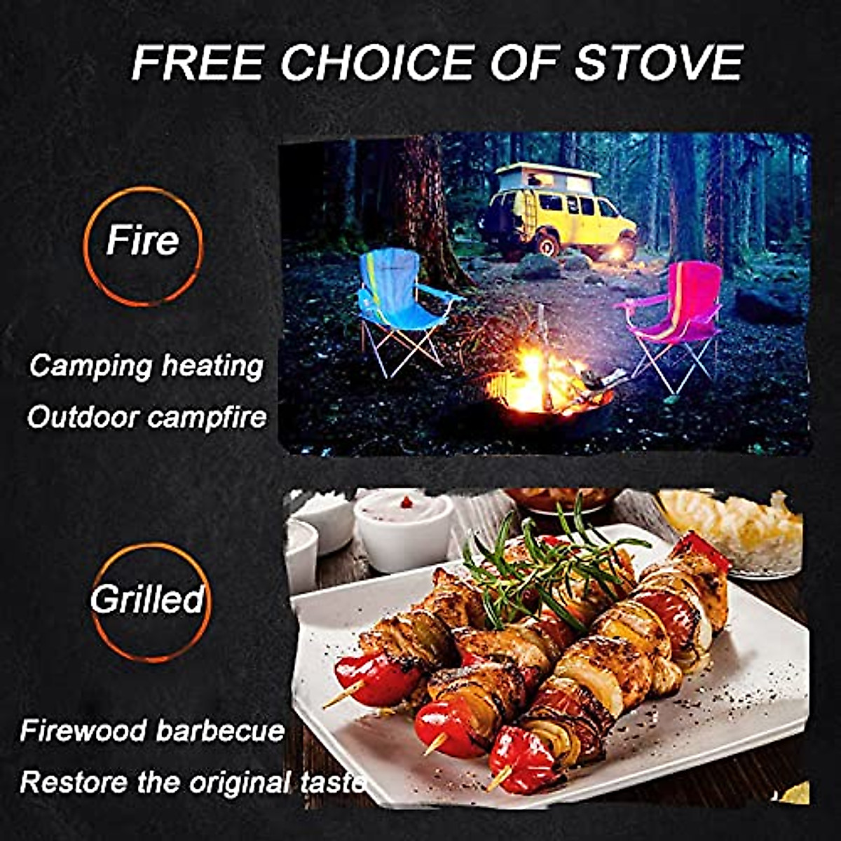 Fire Pit Wood Burning fire Pit, 23 inches fire Pit, Suitable for Garden, Backyard, Poolside