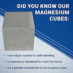 4" Magnesium Cube - Biggest Size