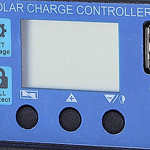 Fafeicy 10 Watt 18V Polycrystalline Solar Panel Solar Module 10W Polycrystalline Solar Panel Solar Cell +1.2A LCD Charge Controller +Suction Cup+Connecting Line