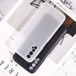 Shantime Oppo Realme 7 Case, Scratch Resistant Soft TPU Back Cover Shockproof Silicone Gel Rubber Bumper Anti-Fingerprints Full-Body Protective Case Cover for Oppo Realme 7 RMX2155 (White)