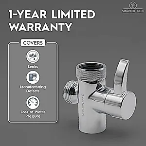 SmarterFresh Faucet Diverter Valve With Aerator and Male Threaded Adapter, Faucet Adapter for Hose Attachment, Faucet Connector for Water Diversion