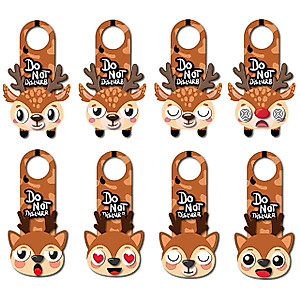 ED-Lumos 10Pcs DIY Door Hanger Signs Do Not Disturb 3D 5 Animals Design for Kids Children Bedroom Door Decoration Gifts