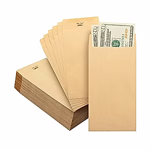 Mr. Pen- Money Envelopes for Cash, 100 Pack, 6.5" x 3.5", Cash Envelopes, 100 Envelopes Money Saving Challenge, Money Saving Envelopes, Small Envelopes for Money, Money Envelopes for Cash Budgeting