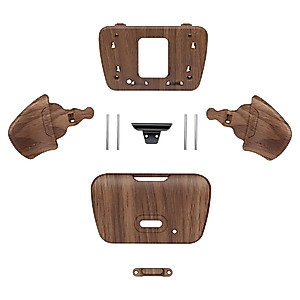 Wood Grain Replacement Redesigned K1 K2 Back Button Housing Shell for PS5 Controller eXtremerate Rise Remap Kit - Controller & Rise Remap Board NOT Included