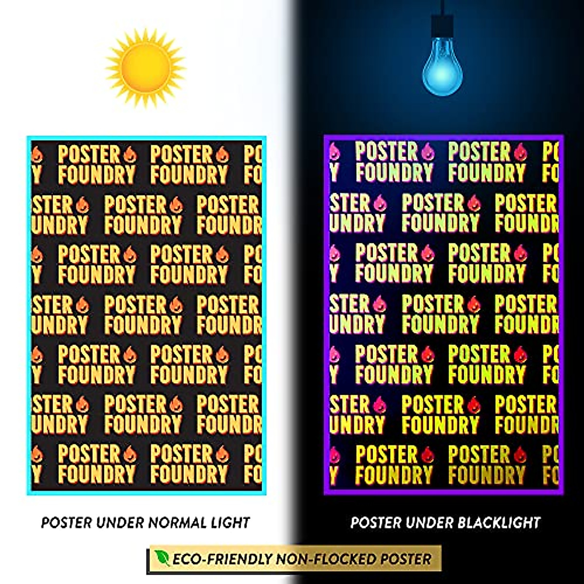 Great Wave Off Kanagawa Katsushika Hokusai Japanese Art Vaporwave Cool Psychedelic Trippy Hippie Decor UV Light Reactive Black Light Eco Blacklight Poster for Room