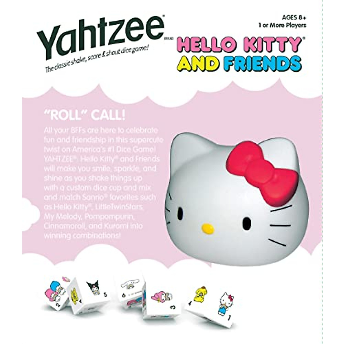 USAOPOLY YAHTZEE: Hello Kitty and Friends | Classic Family Dice Game