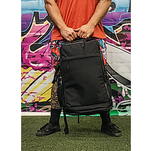 Serious Steel Fitness Gym Bag | 1000D Nylon Duffel Bag | Heavy Duty (Black - Big Bud)