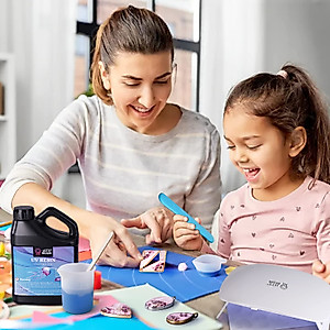 LET'S RESIN Upgraded 1500g Ultraviolet Epoxy Resin, Clear, Odorless & Low Shrinkage, Hard with Silicone Measuring Cups, UV Resin Kit for Jewelry, Craft Decoration