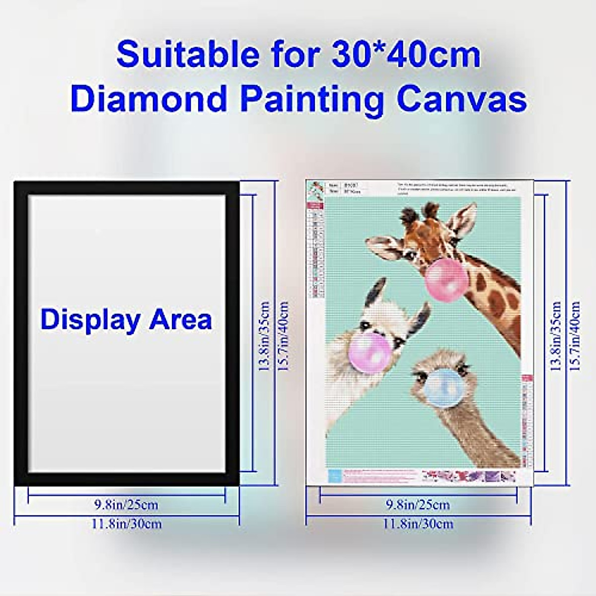 AOSGEDY 6 PACK Diamond Painting Picture Frames for 30x40cm, Diamond Art Canvas Frames 12" x 16", Self Adhesive Diamond Magnetic Art Frame, Frames for Wall Window Door Black, Inside Size 10" x 14"