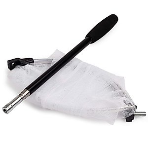 RESTCLOUD Insect and Butterfly Net with 12" Ring, 24" Net Depth, Handle Extends to 59 Inches (10" Ring, 48" Handle)