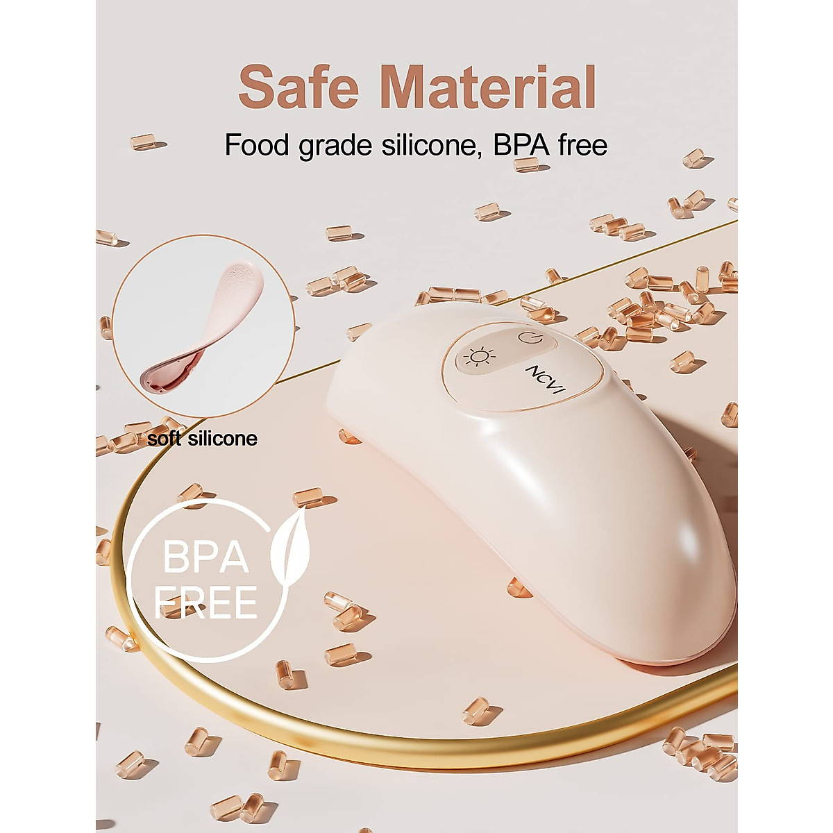 NCVI Warming Lactation Massager, 2-in-1 Breast Massager for Breastfeeding, Lactation Massager for Clogged Ducts, Engorgement, Heat & Vibration for Improved Milk Flow, Nursing Essentials 2 Pack