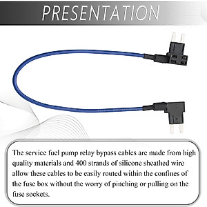TIPM Repair Fuel Pump Relay Bypass Cable Kit Compatible with Dodge Ram 1500 2500 3500 Routan 2011 2012 Replace CBWPR091AA Town & Country Grand Cherokee Wrangler