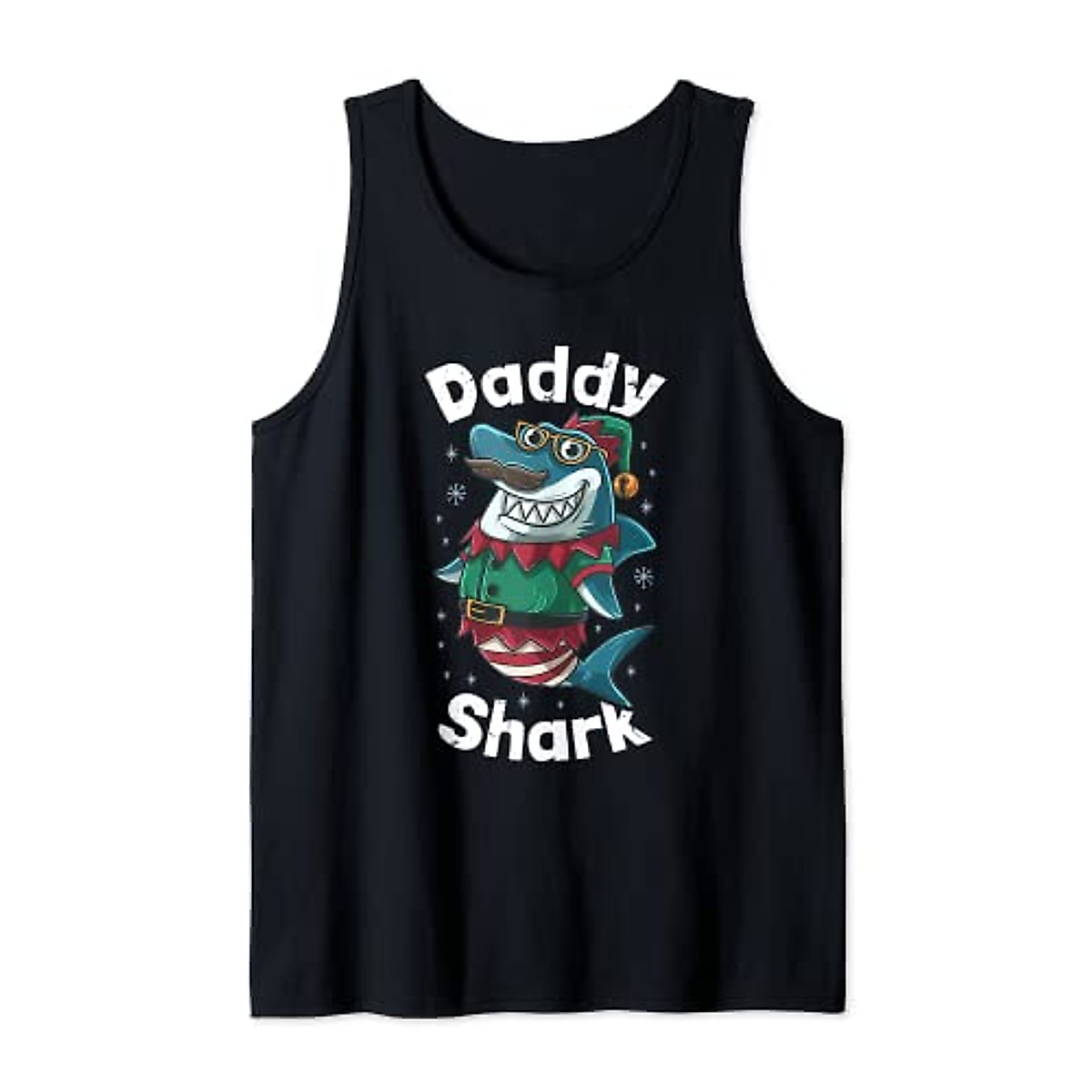 Matching Daddy Shark Christmas Stocking Stuffer Gift For Men Tank Top