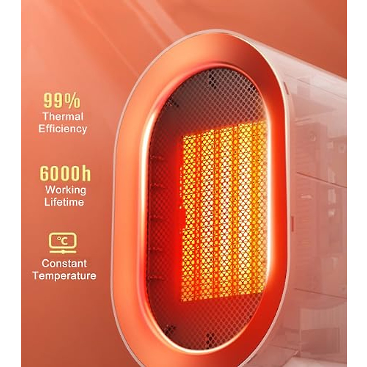 electric space heaters for indoor use: plug in portable small room personal heater with fan for bedroom bathroom | 1200 watt mini heater for office under desk table quiet handy 300 sq ft air heat