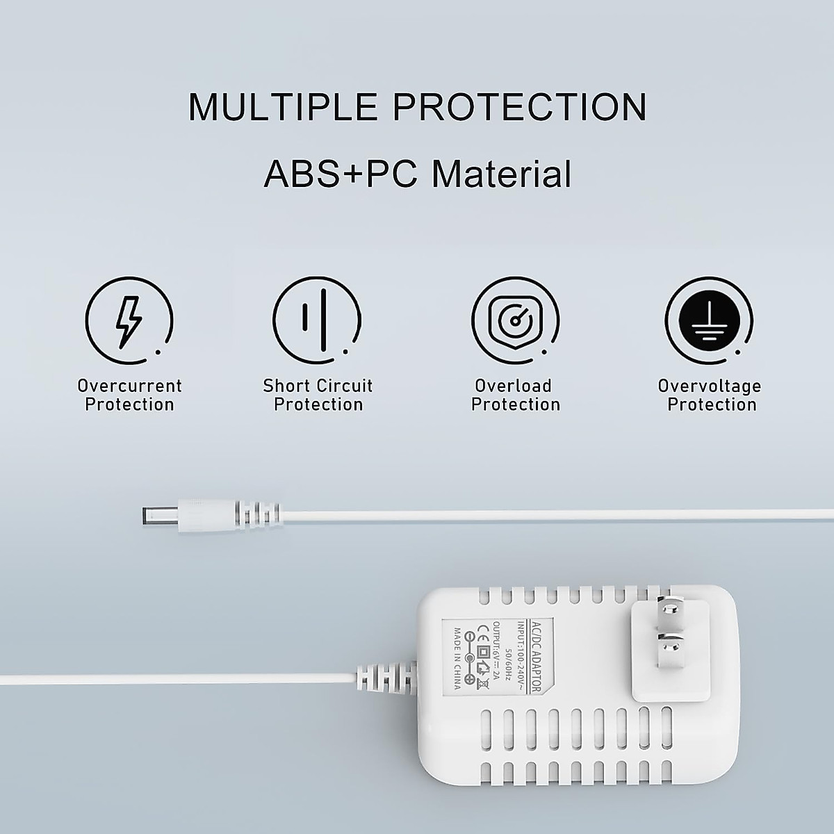 Replacement Charger for Fisher Price/Ingenuity Baby Swing, 6V DC/AC Power Charging Cord 10Ft