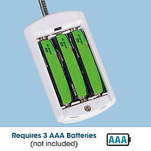 OttLite LED Clip & Freestanding Dual Magnifier Lamp - Adjustable Neck, Light for Crafting & Reading