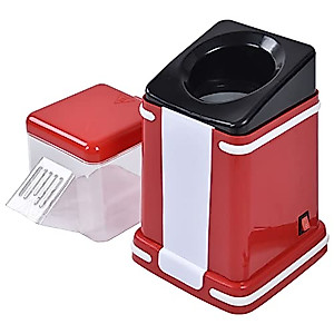 Jauarta Electric Popcorn Maker Hot Air Design Compact Structure 1200W Popcorn Popper Machine for Family Party (US Plug 110V)
