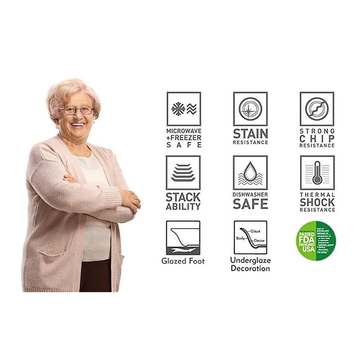 TUDOR ROYAL 12-Piece Porcelain Round Dinnerware Set, Service for 4, VICTORIA BLUE Design, Blue Floral, Plates Bowls Dishes, Premium Quality Tableware, Unique Pattern, Glossy