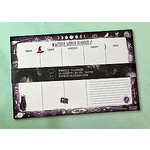 Planner Fall Décor Big Weekly Planner Notepad Agenda Office desk Room Décor Witchy Mother's Day Gifts For Women Undated 2023 By Spirit Nest